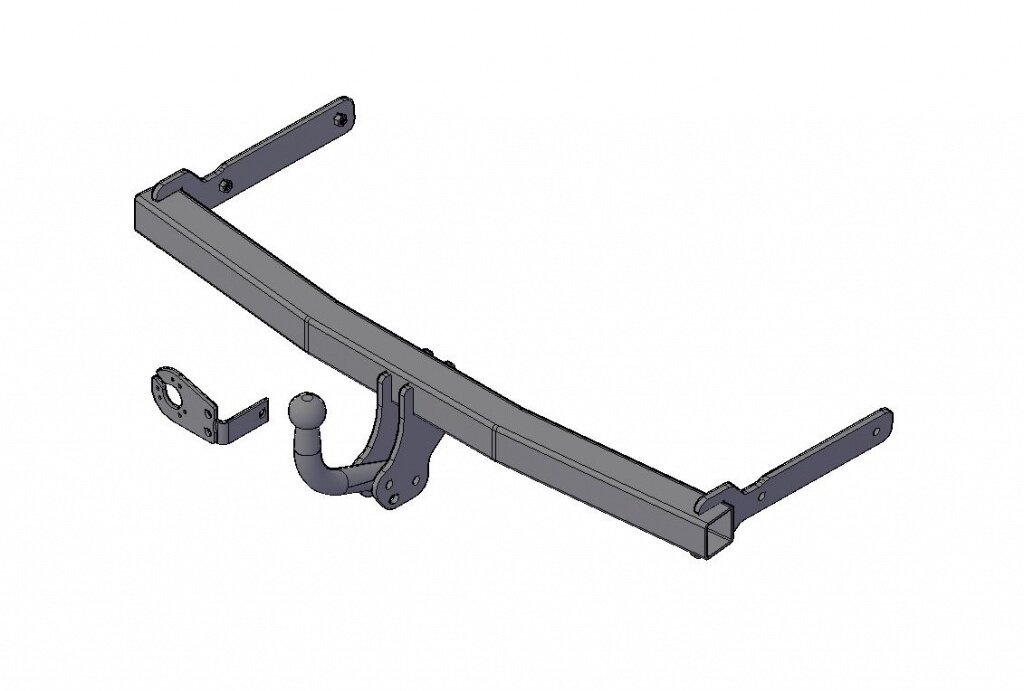 Фаркоп для Skoda Octavia III лифтбек/универсал 2013-2020, исключая RS, исключая 4WD, Skoda Octavia IV 2020-, Volkswagen Passat B8 Alltrack 2015-2023, Skoda Superb 2015-2024 крепление шара на двух болтах Трейлер.9712