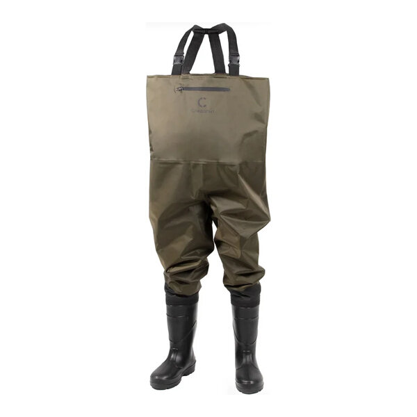 Полукомбинезон рыбацкий Следопыт "Нейлон+ЭВА" (Олива), 42
