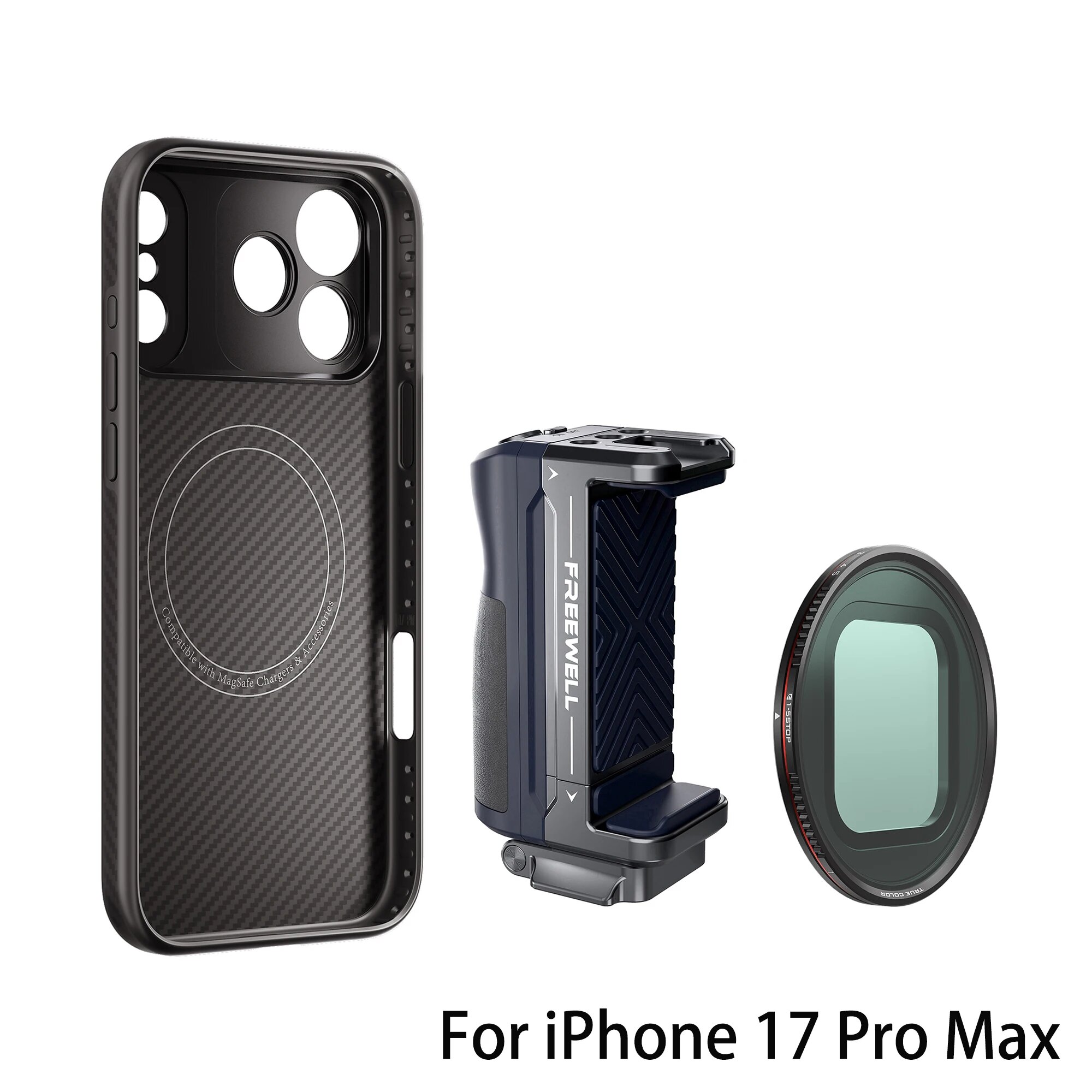Набор фильтров Freewell для iPhone 17 Pro Max, черный