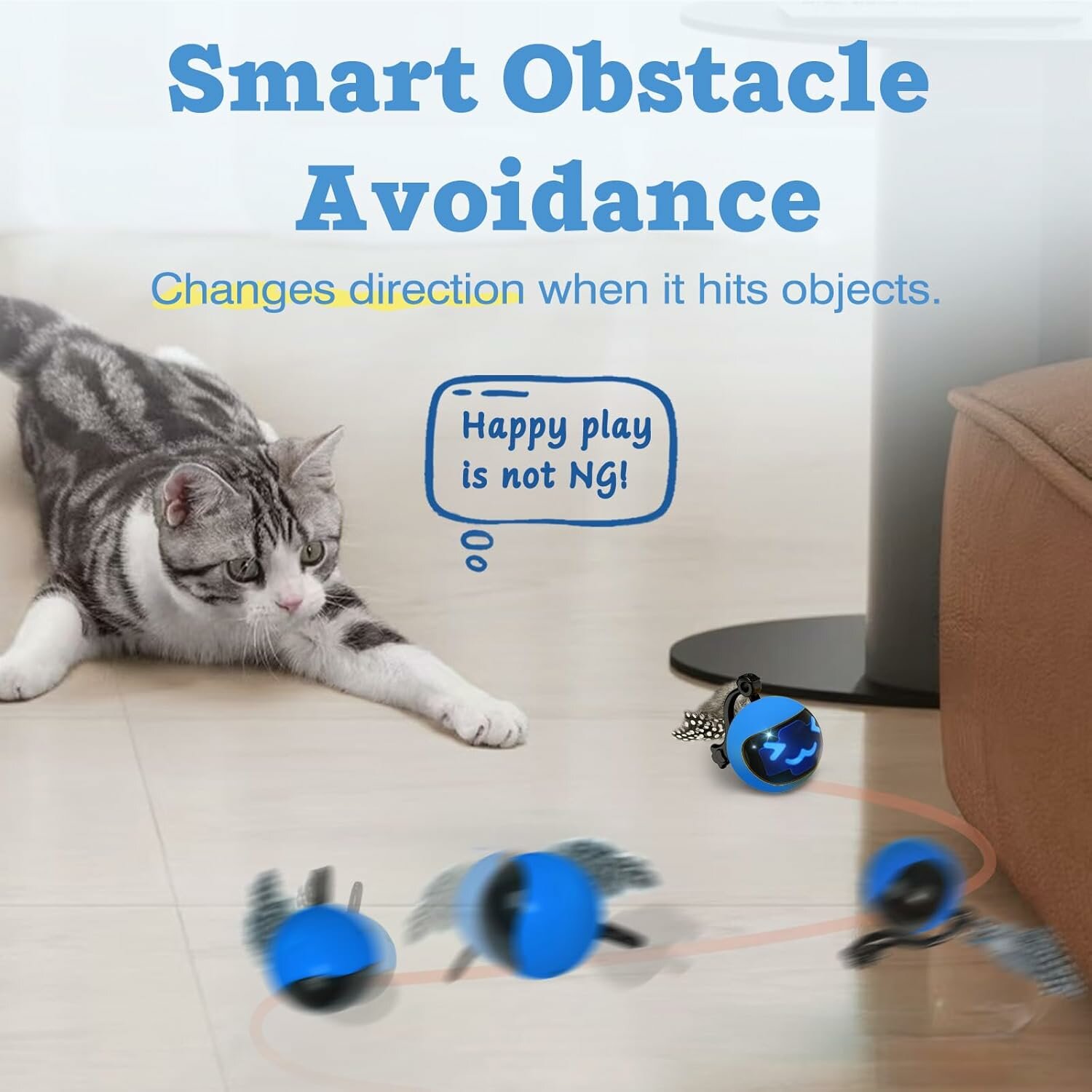 DINGXIAN Smart Interactive Rolling Ball для Кошек