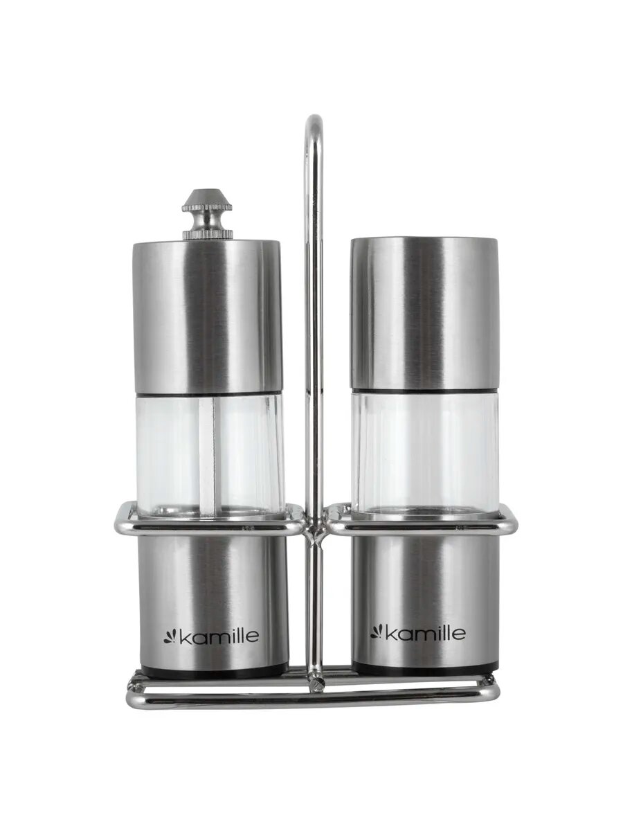 Набор для специй мельница и солонка на подставке