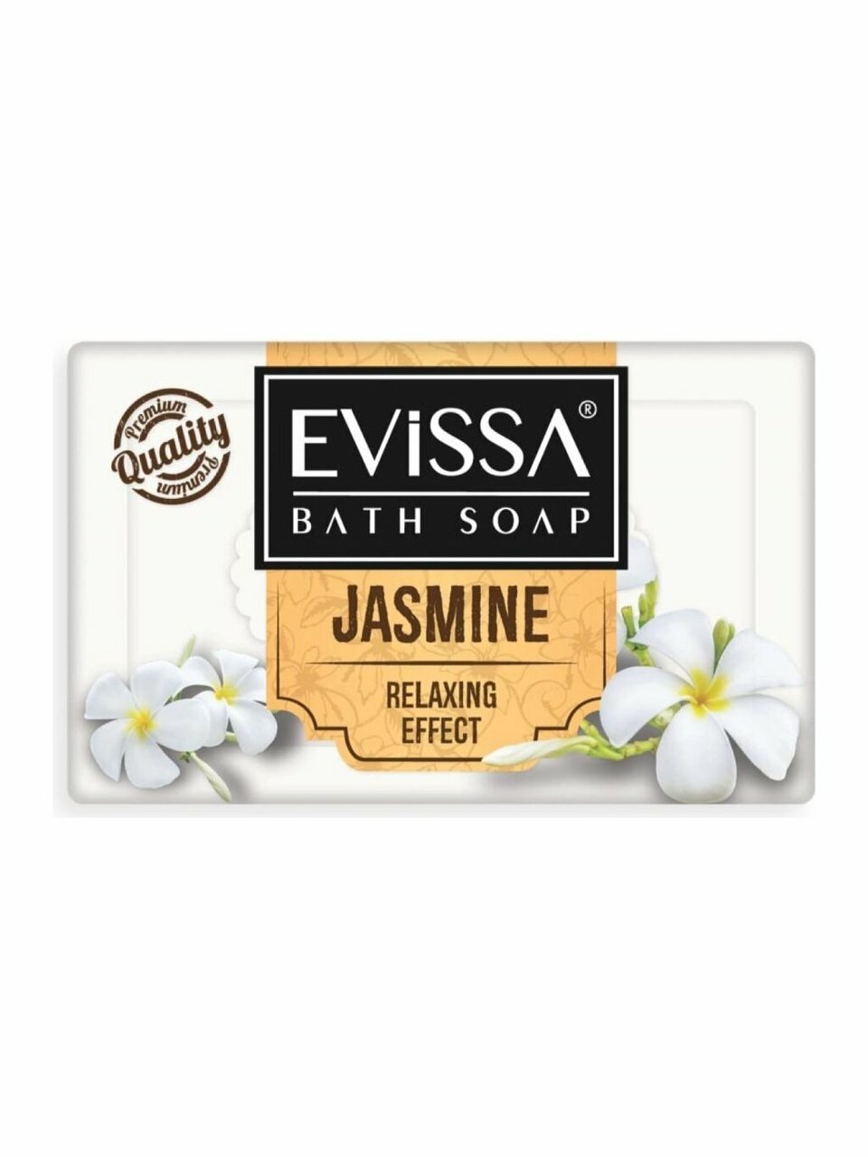Мыло Evissa Жасмин 150 г - турецкое кусковое мыло для тела с ароматом цветов жасмина для ежедневного ухода и гигиены