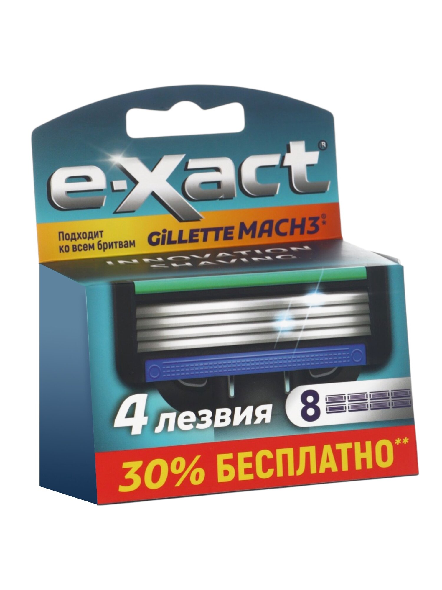 E-Xact кассеты мужские 4 лезвия 8 шт 11008735