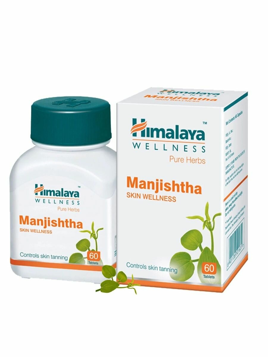 Манжишта (Manjishtha Himalaya Herbals), для очистки крови, 60 таб.