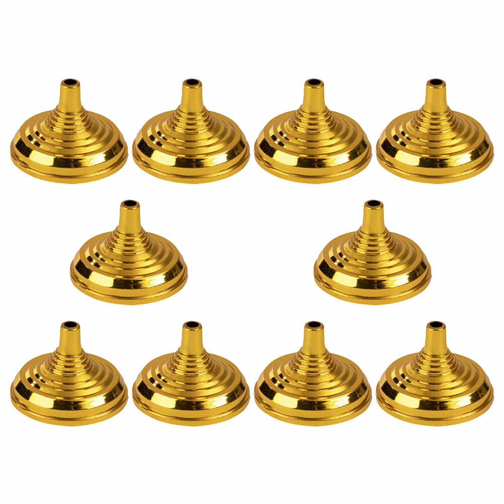 Позолоченная круглая подставка для флагштока, настольный флаг для офиса, подставка для ручного флага, подставка для настольного флага на один флагшток, 10 шт. (10 круглых золотых подставок)