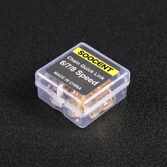 Быстросъемные звенья для цепи SOOCENT, Gold, 6-7-8 скоростей