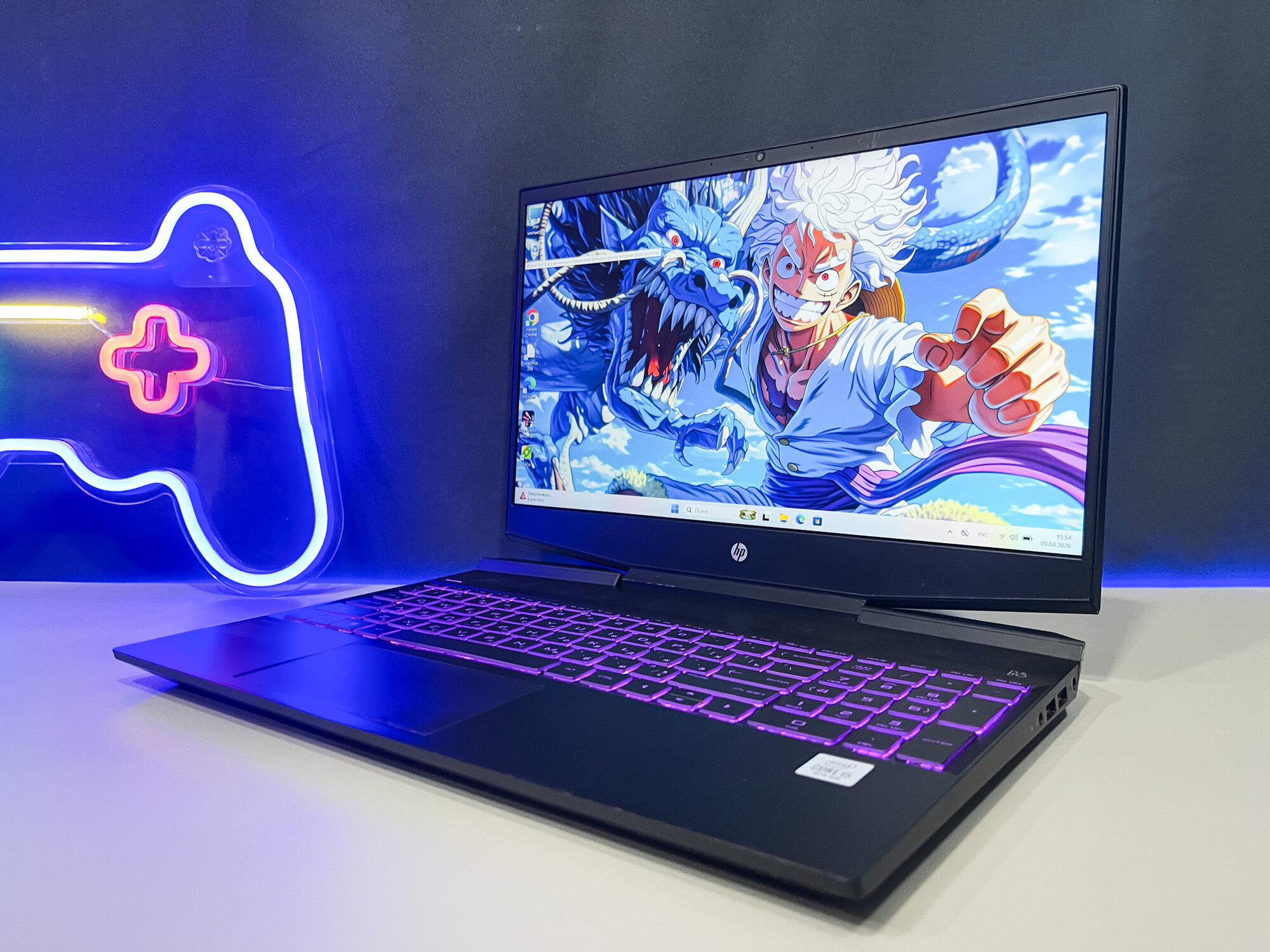 Игровой Ноутбук HP 15.6"/Intel Core i5-11300H 4/8*2.60-4.40GHz/RTX 3050-4Gb/16Gb/SSD128Gb+HDD512Gb