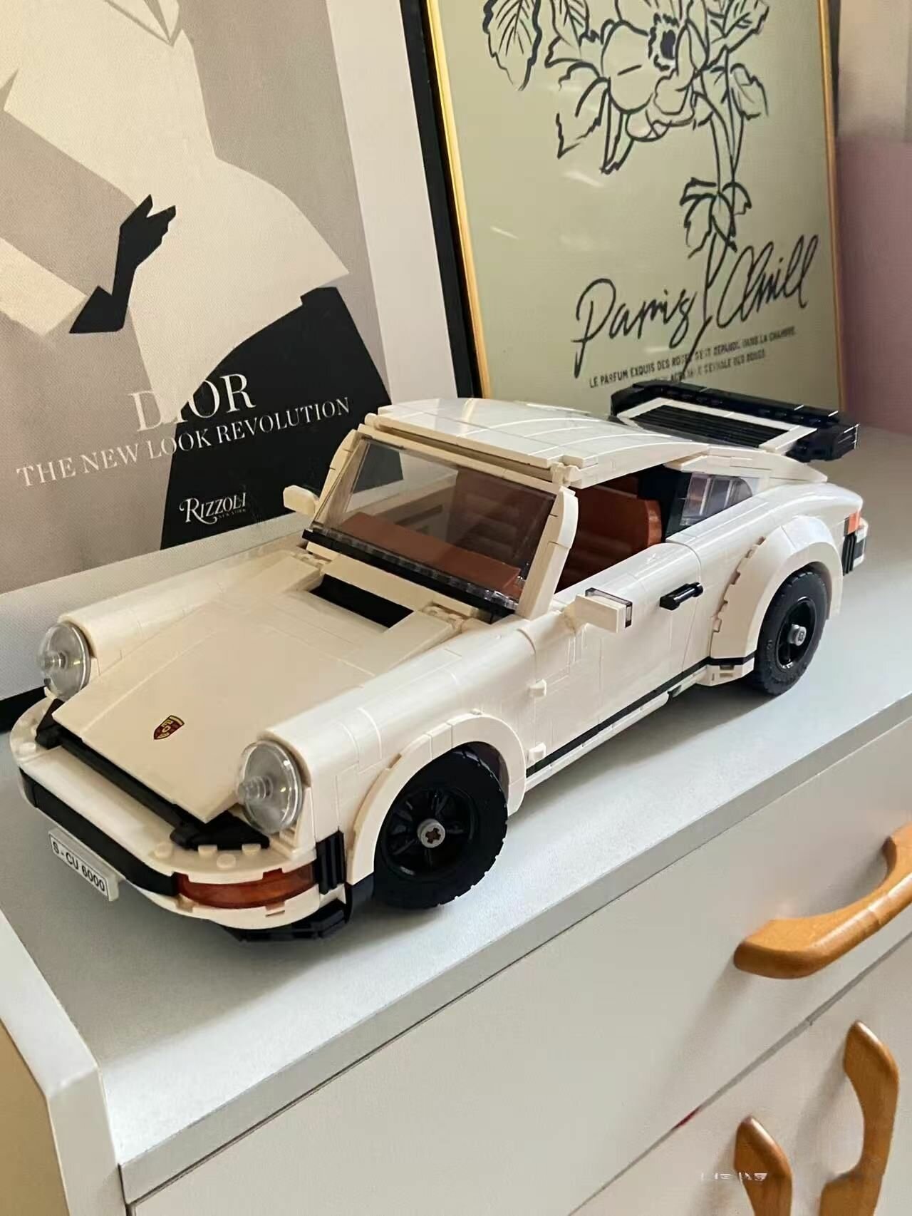 Конструктор Машина Porsche 911 Turbo Targa, Ретро автомобиль кабриолет Icons, Подарок для мужчин и взрослых, 1458 деталей, 1029