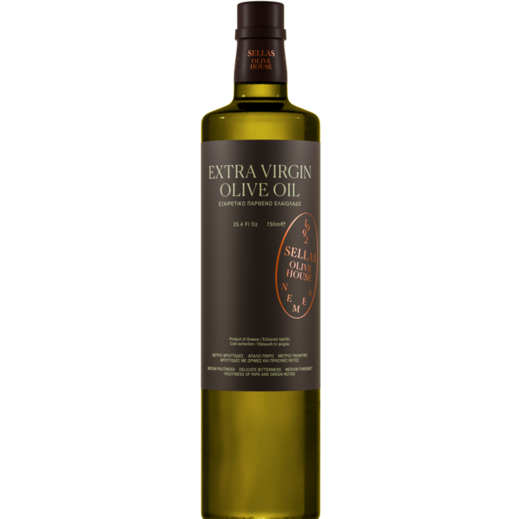 Оливковое масло 750мл Sellas (Греция, Пелопоннес, Extra Virgin, стекло)