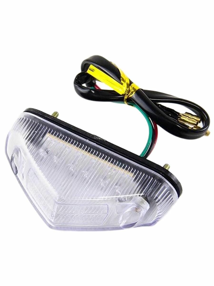 Светодиодный стоп-сигнал 3-в-1 для мотоцикла 12V — задний фонарь с поворотником и стопом для питбайка, квадроцикла