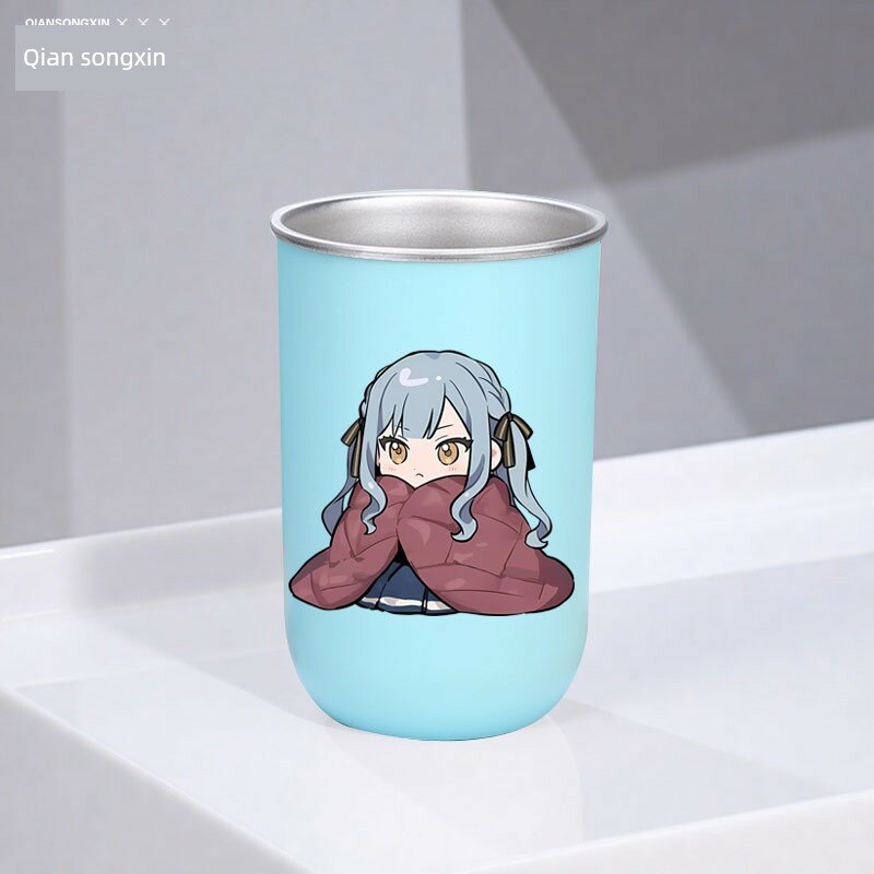 Кружка для зубной щетки из нержавеющей стали с аниме-темой Bang Dream! Ave Mujica Fuchikawa Shoko, 1 шт, синий цвет