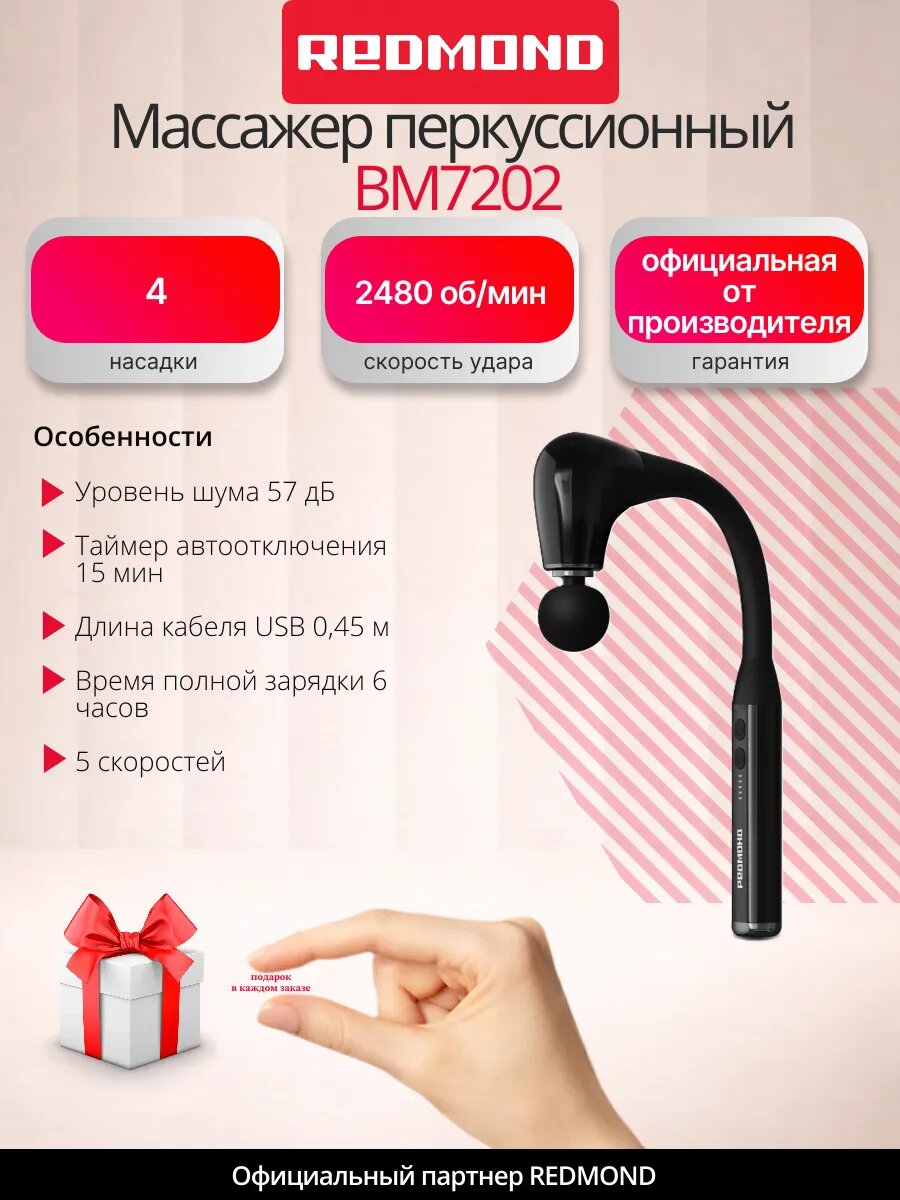 Массажер перкуссионный BM7202