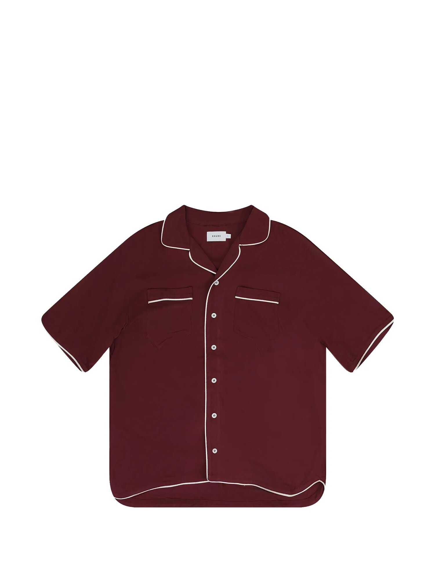 Рубашка Piping-detail short-sleeve shirt