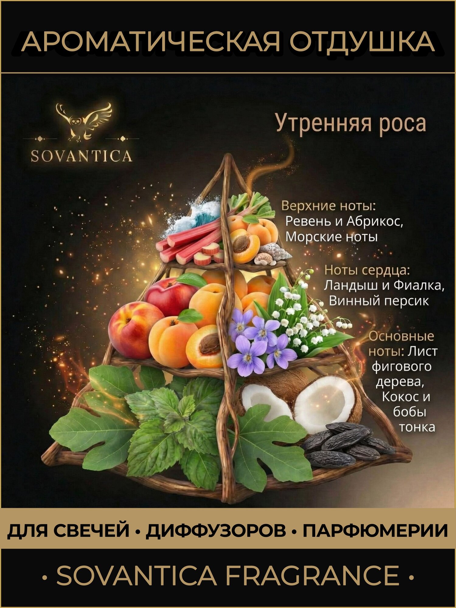 Ароматическая отдушка 50 г Утренняя роса (Morning dew), Sovantica