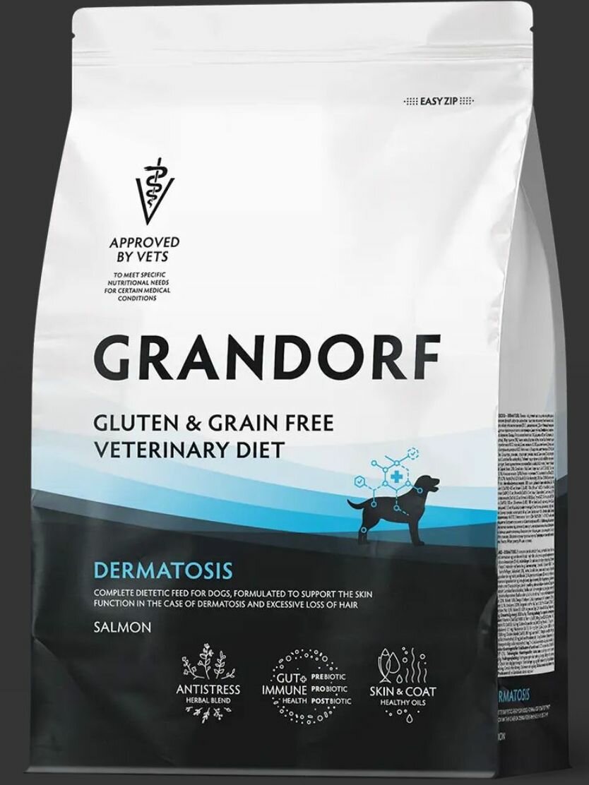 GRANDORF VETERINARY DERMATOSIS сухой корм для собак 1кг