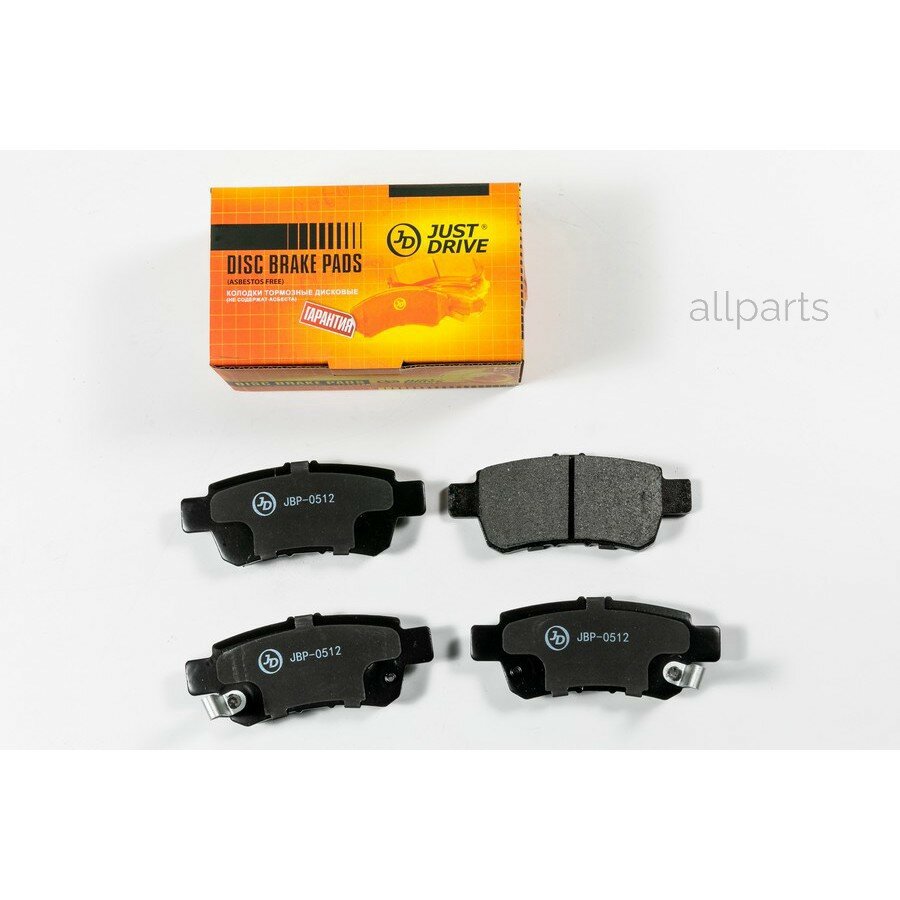 JUST DRIVE JBP0512 Колодки тормозные дисковые, задние