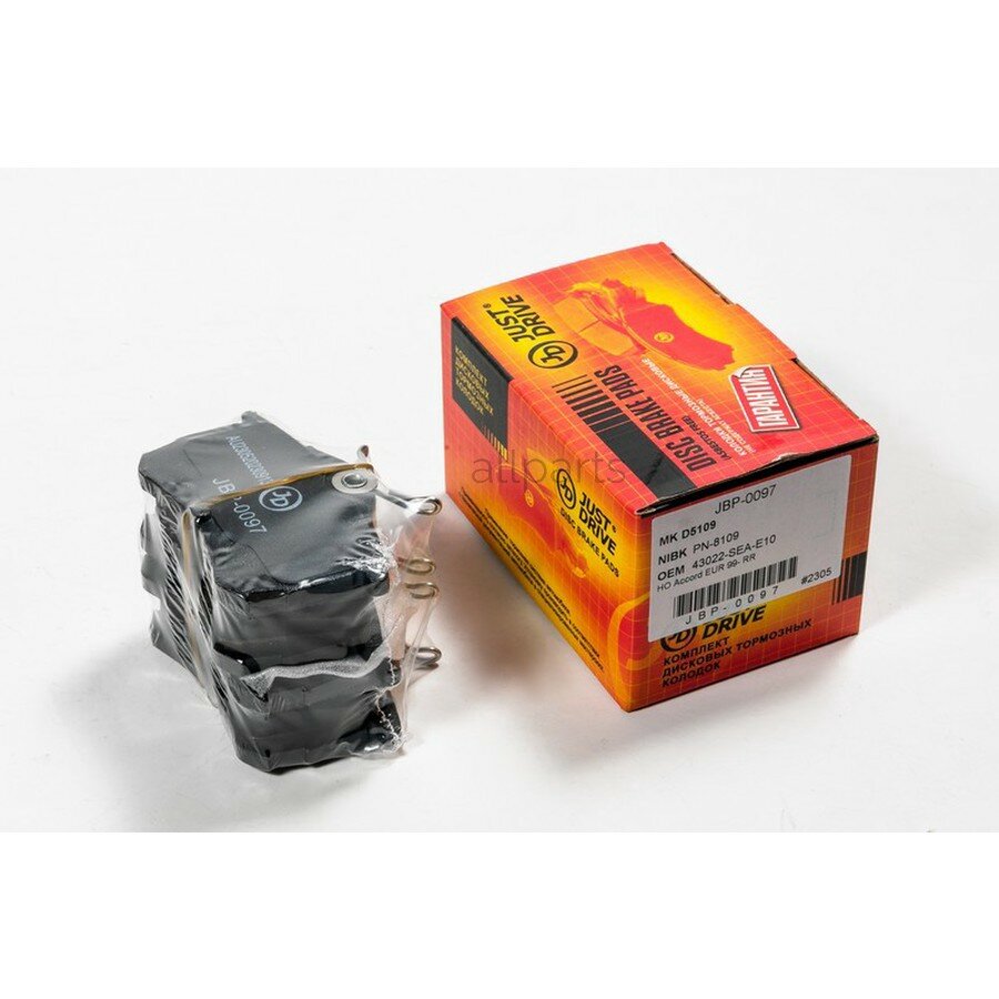 JUST DRIVE JBP0097 Колодки тормозные, задние D5109H