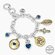 Браслет LAMALA & LAFEA, кристаллы Swarovski, размер 16.5 см, синий