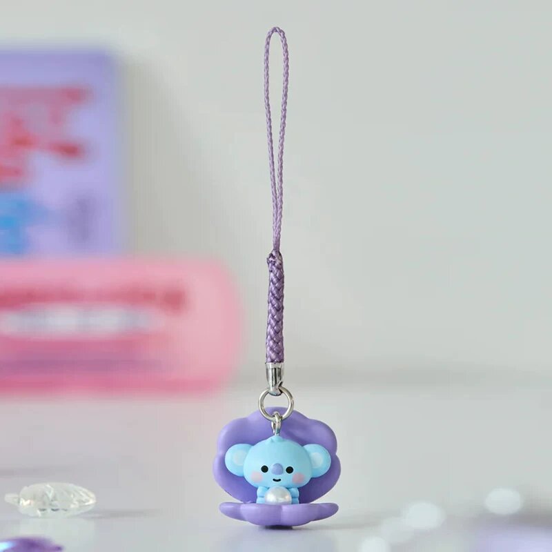Креативный брелок-фигурка BT21 BTS BABY PEARL в виде ракушки, сувенирная продукция для сумок и сумочек Брелок KOYA в