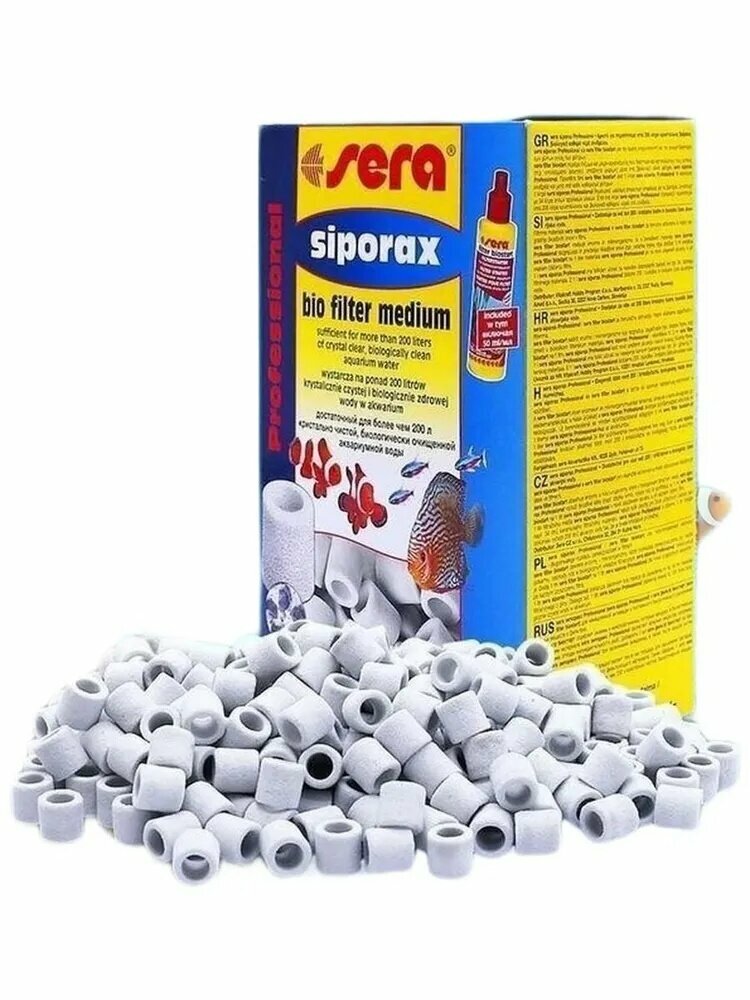 Sera Siporax биокольца для фильтрации, 1 л / 290 г Без упаковки для массовых грузов