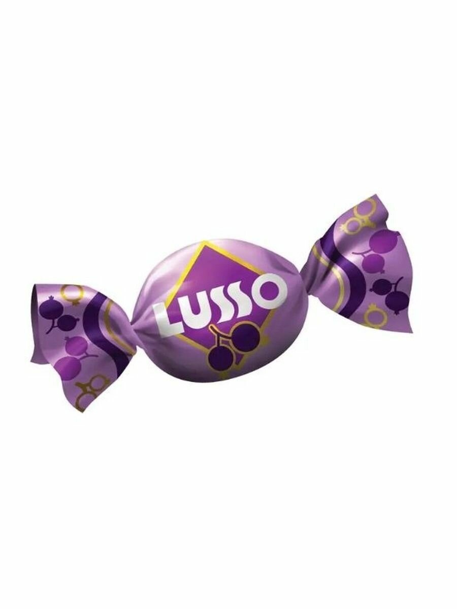 Желейные конфет "Lusso" со вкусом чёрной смородины, в шоколадной глазури, 500 гр.