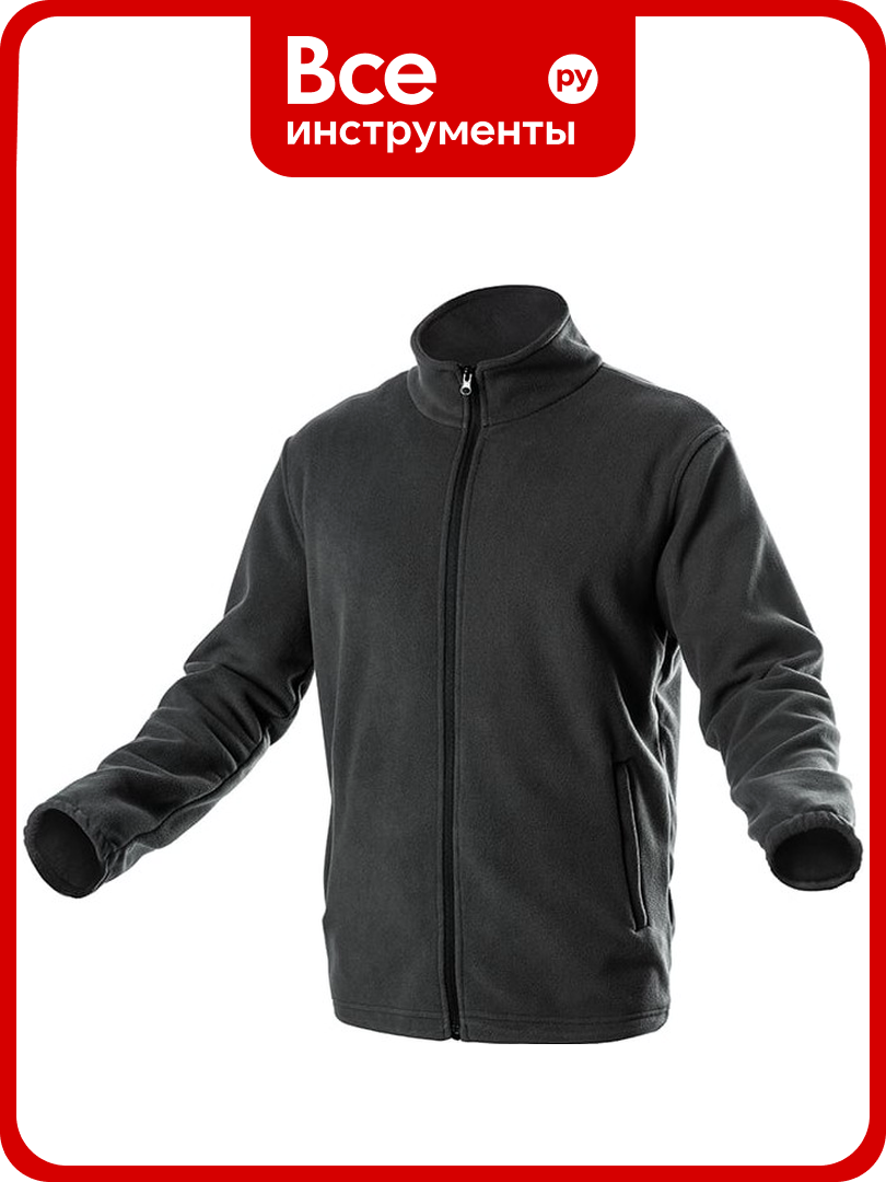Флисовая толстовка HOEGERT TECHNIK PASADER, черная, р.2XL/56 HT5K384-2XL