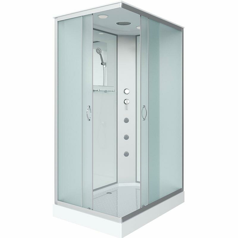 Душевая кабина Niagara Classic 120x90 432953QG профиль хром, с гидромассажом