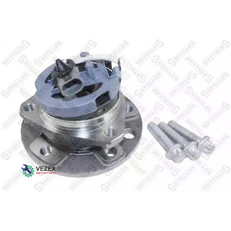 STELLOX 4328484SX ступица! в сборе с подш, передняя, с болтами\ Opel Astra/Zafira 98> ABS