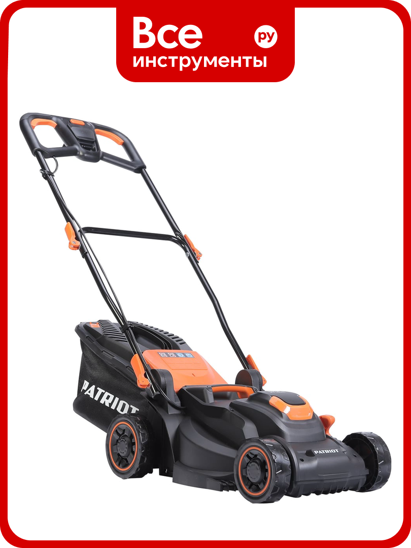 Газонокосилка электрическая PATRIOT PT1534E Lux, 1500ВТ, 34см, 35л 512301434