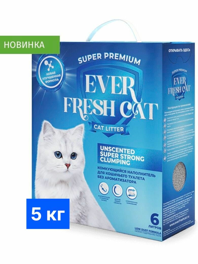 EVER FRESH CAT classic комкующийся наполнитель 6л