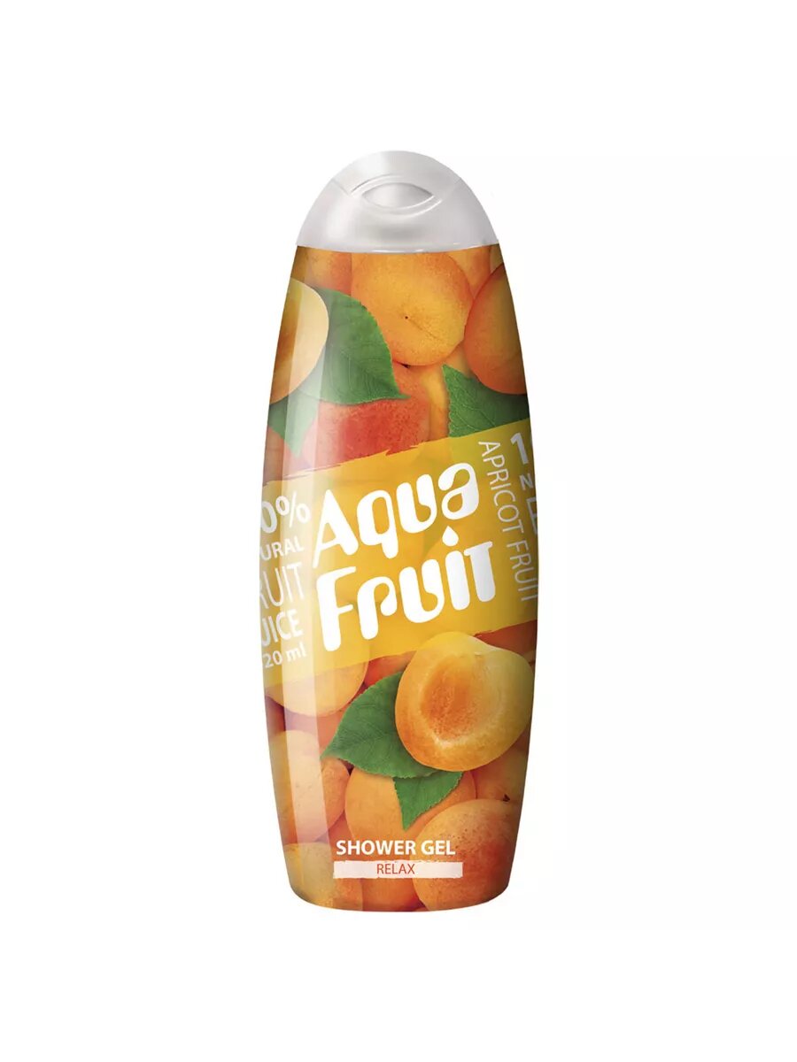 Женский увлажняющий гель для душа Aquafruit Абрикос Relax 420мл