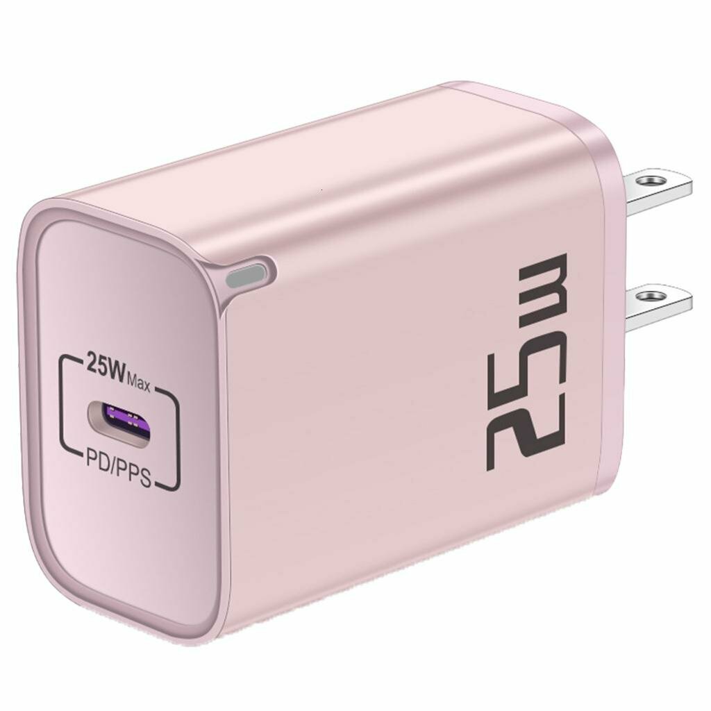 Универсальное зарядное устройство USB-C PD 25 Вт, Розовый