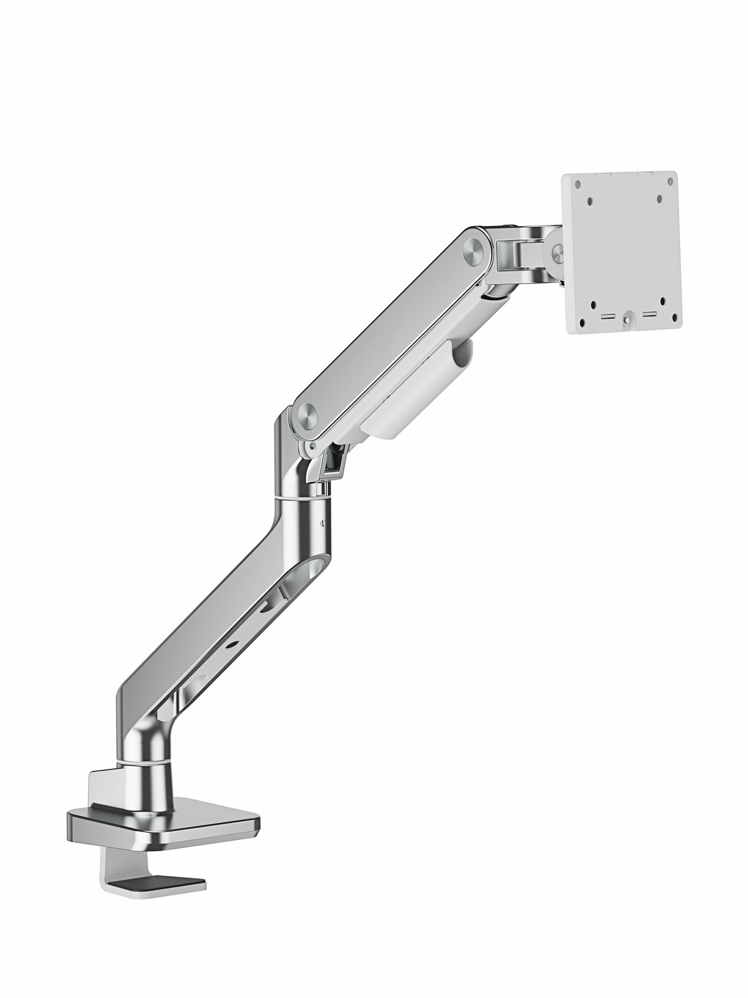 Кронштейн для монитора настольный ErgosmartBy Heavy-Duty LUX - держатель наклонно-поворотный для монитора с диагональю 17-49 дюйма, до 18 кг, полированный алюминий