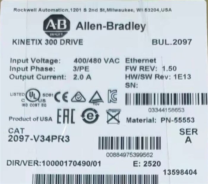 Модуль Allen-Bradley 2097-V34PR3