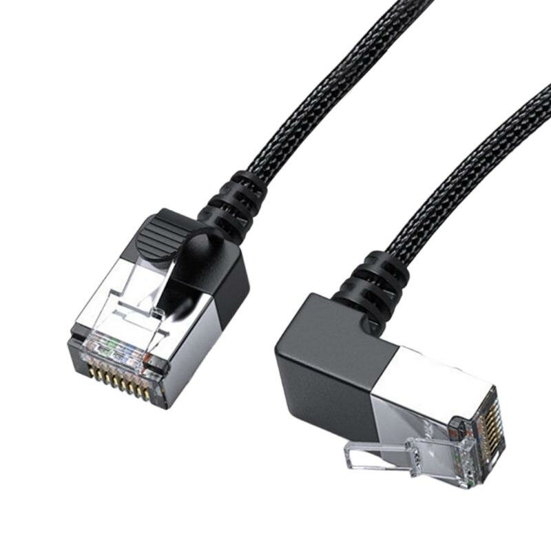 Гибкий экранированный Ethernet-кабель Cat6, 3m - Поворот вниз до ул.