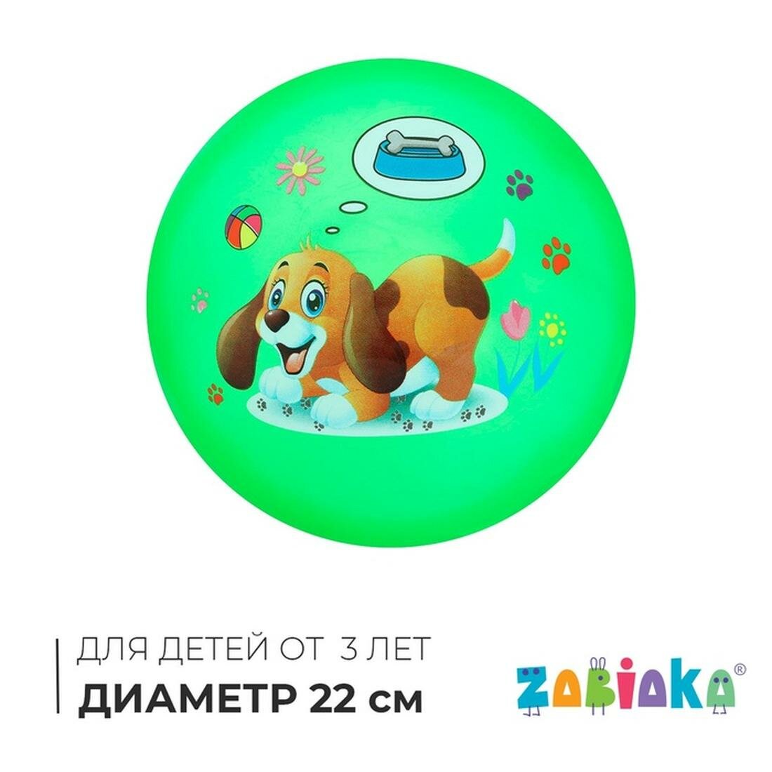 Детский мяч Sweet Home «Животные», ПВХ, d=22см, 60г, микс цветов
