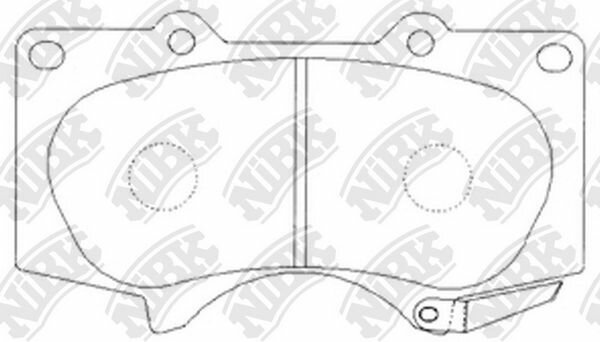 Колодки тормозные передние NIBK PN1482
