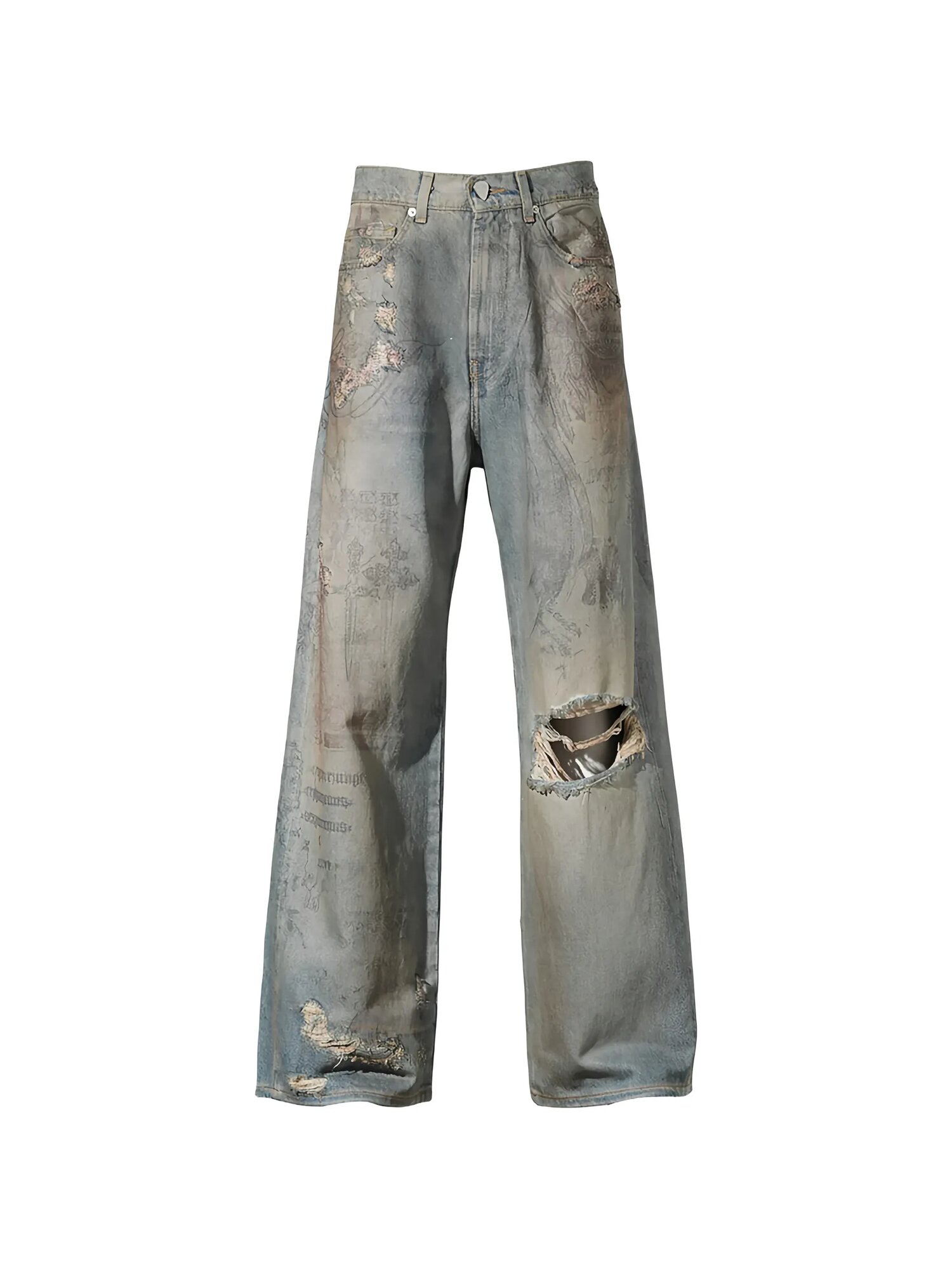 Джинсы Tattoo distressed jeans 