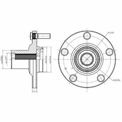 Ступица передняя SAT ST-43502-28090 TOYOTA CAMRY/HARRIER/HIGHLANDER/KLUFER 01-