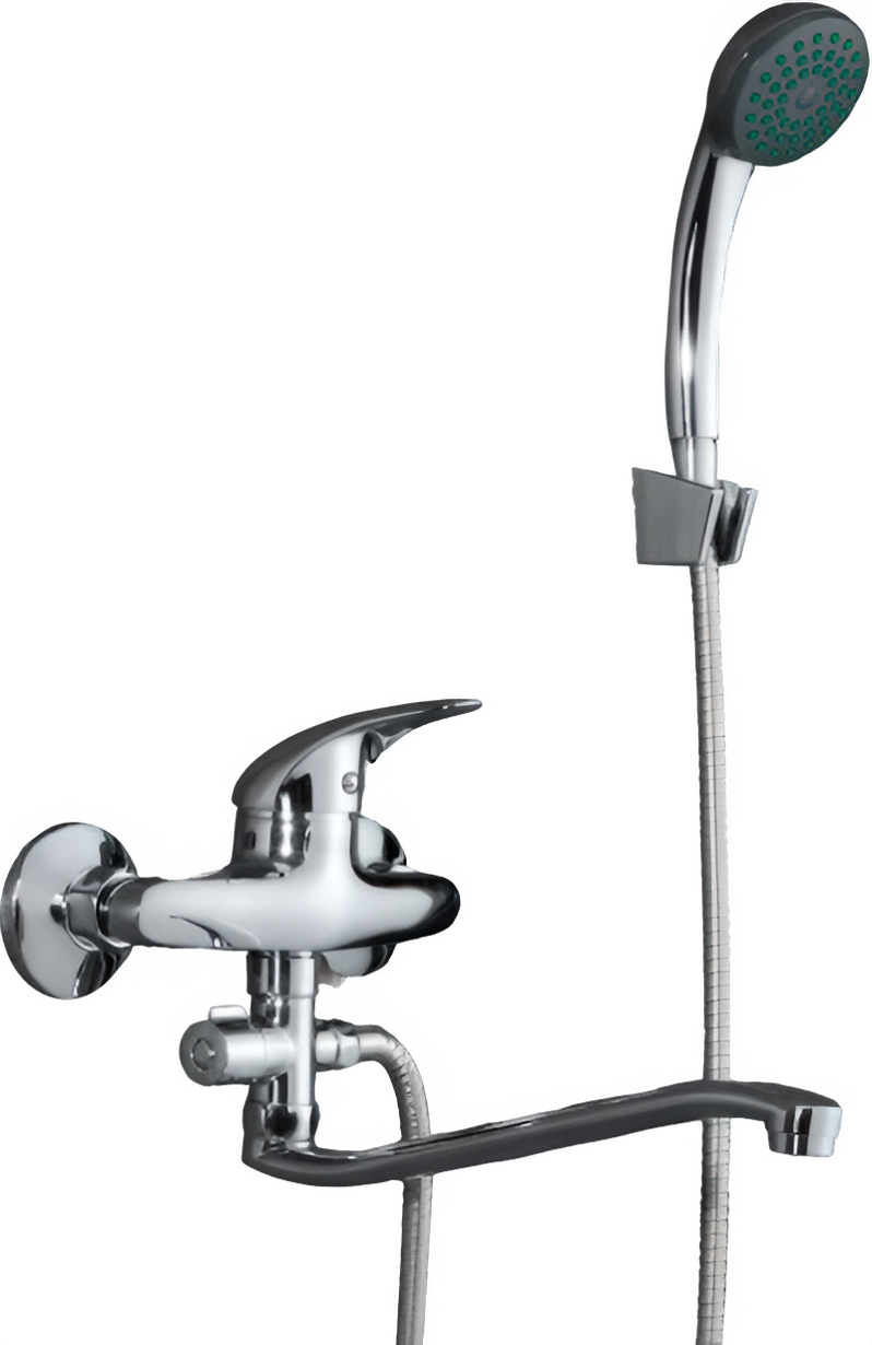 Смеситель для ванны, Frap, с картриджем, хром, F2102-B, шар D 40 мм, S-нос