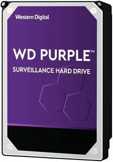 Western Digital 2 ТБ Внутренний жесткий диск WD20PURZ, Purple, 3.5", 5400 об/мин (WD20PURZ)