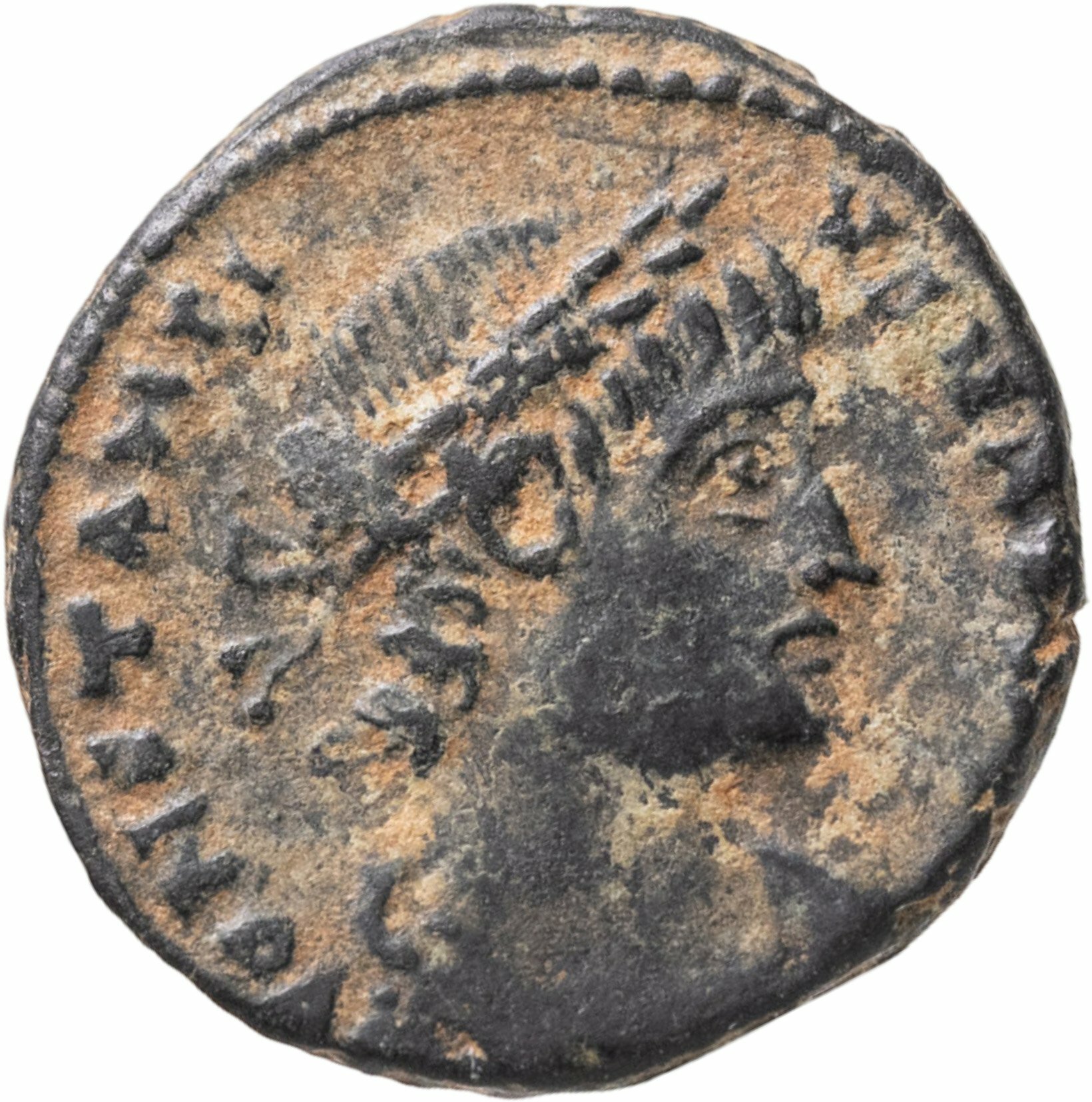 Римская империя, Констанций II, 337-361 годы, Нуммий Александрия, Медь, в сохранности VF-XF