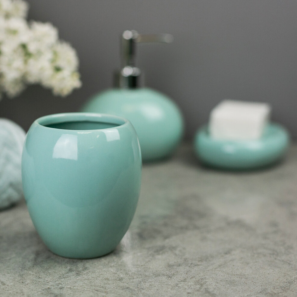 Стакан для зубных щеток BATH PLUS Mint стакан для мелочей керамика