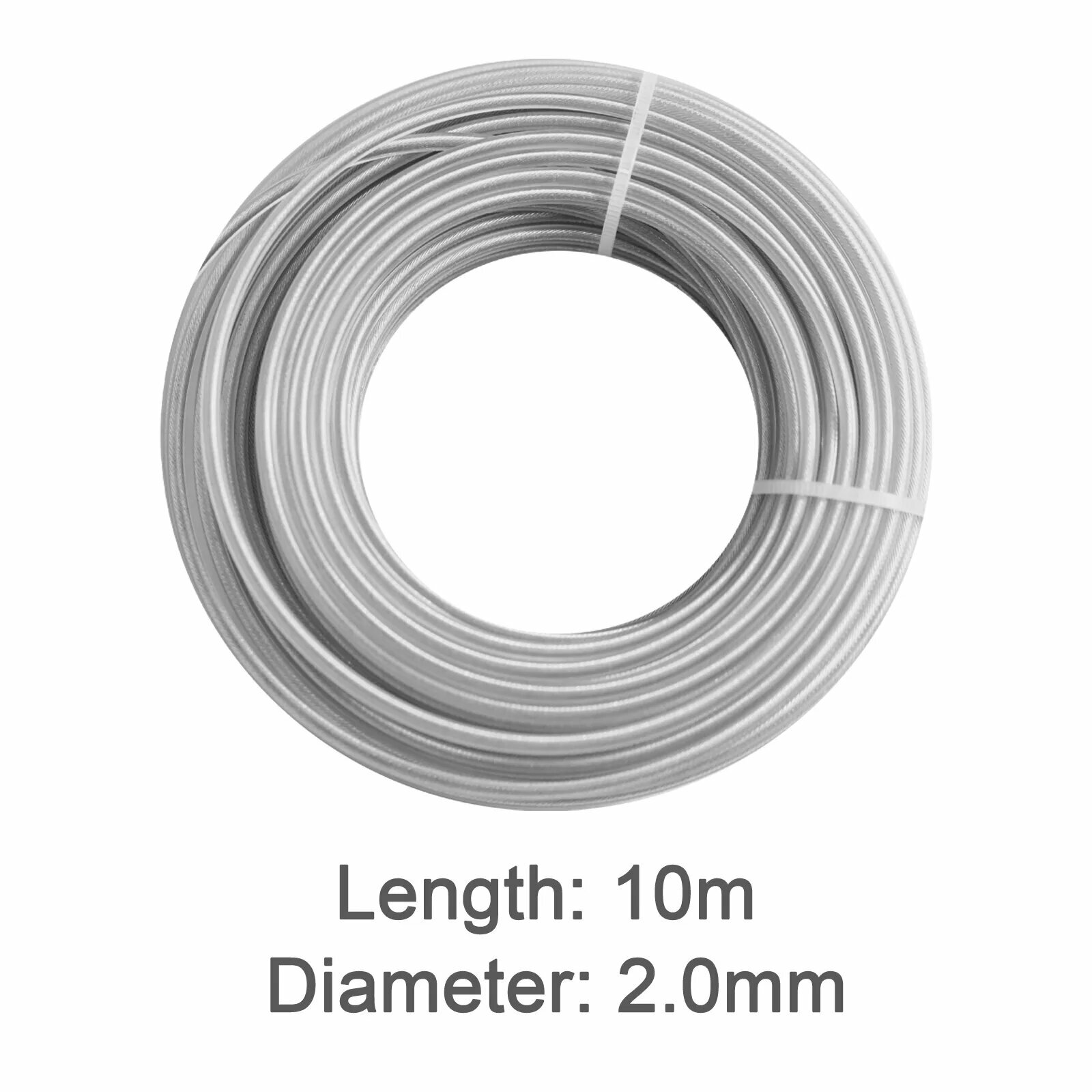 Стальная леска для триммера TSES 2-3 мм 10mx2mm