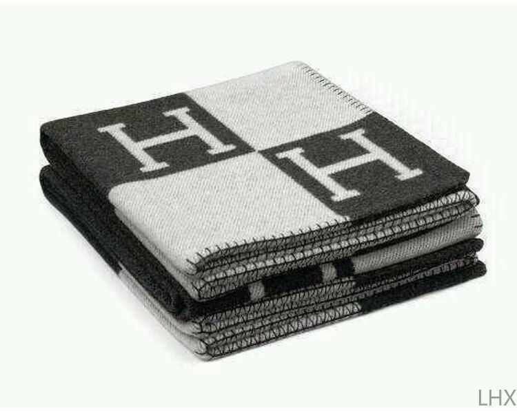 Hermes Плед 140x170 см флис пэчворк винтажный черный