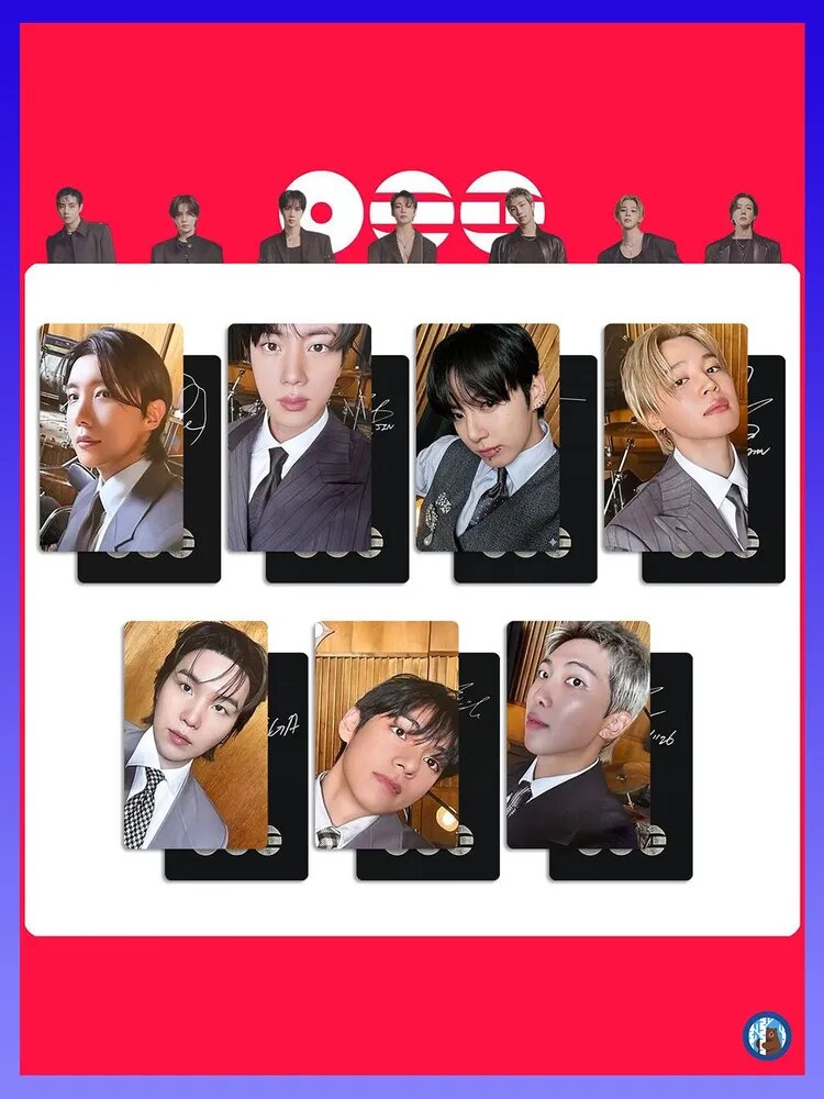 Звёздные карточки BTS, ARIRANG, RIK EXCLUSIVE, LOMO-карточки