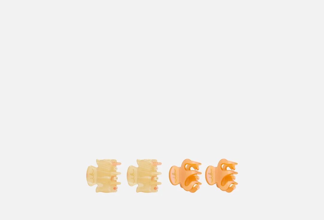 Invisibobble CLIPSTAR Oasis Petit Citrus Набор мини-крабиков для волос 4шт