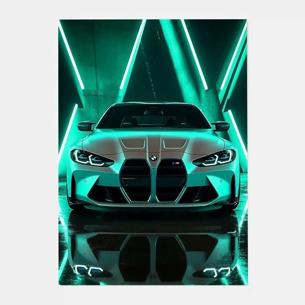 Алмазная мозаика "машина бмв / BMW " 40*50см, без рамы. Отлично подходит для дома, украшения, подарков, Рождества.