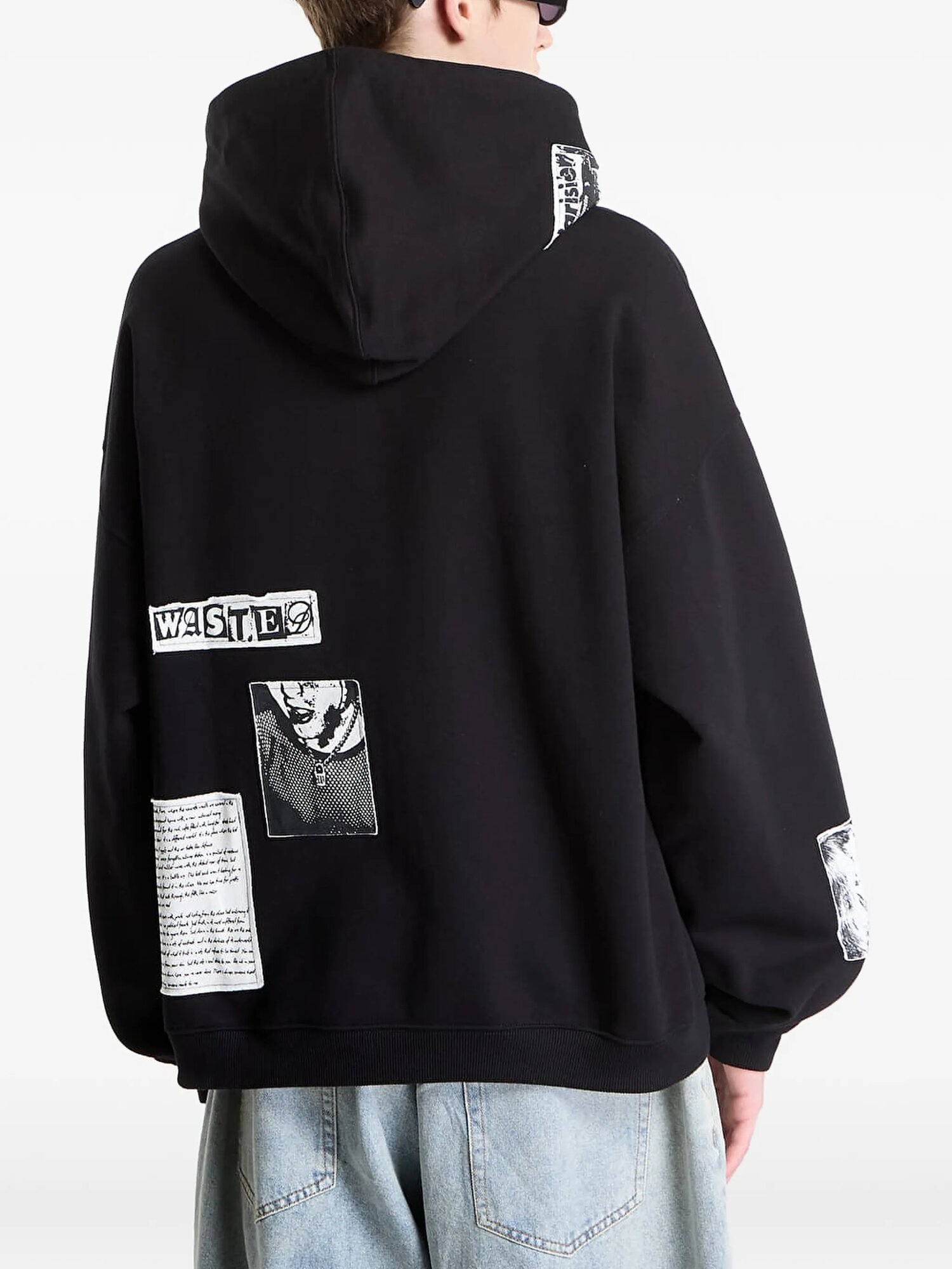 Худи  Patch-detail zip hoodie, размер 52, , black/black — фото 1