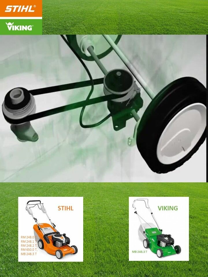 Клиновой ремень привода колес для газонокосилки Штиль/Викинг, Stihl/Viking 63507042101